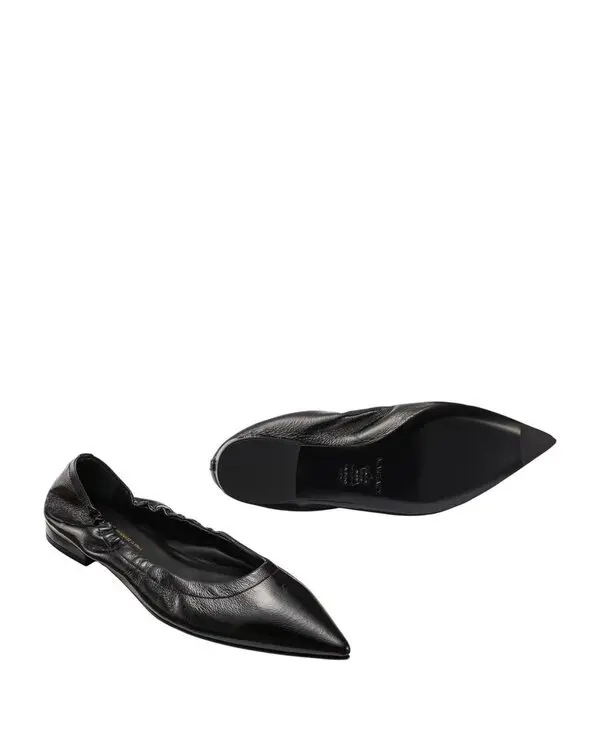 MARGAUX LONNBERG The Roma Flats - Black Crinkle Patent