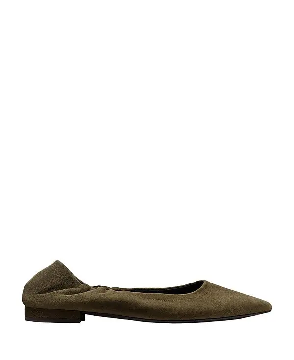 MARGAUX The Roma Flats - Moss Suede