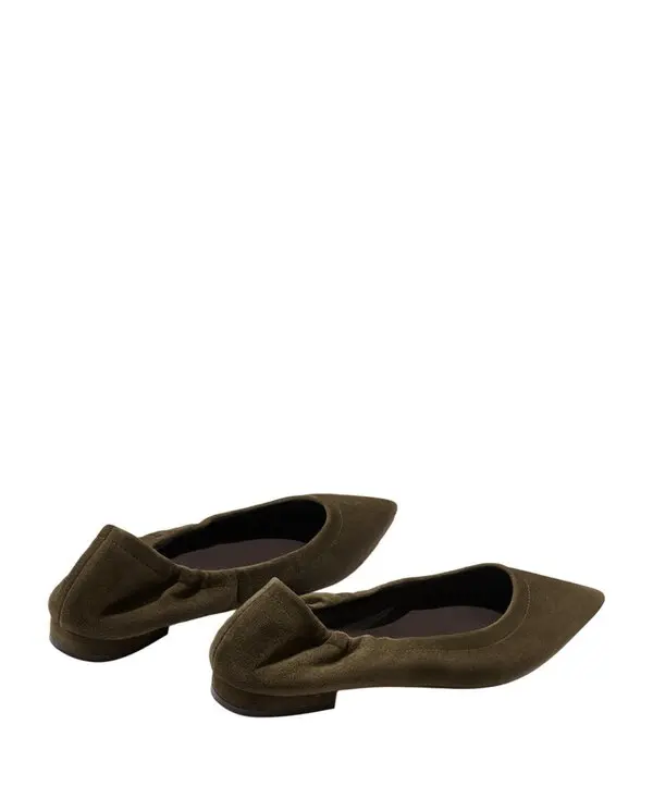MARGAUX The Roma Flats - Moss Suede