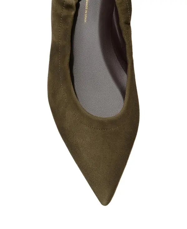 MARGAUX The Roma Flats - Moss Suede