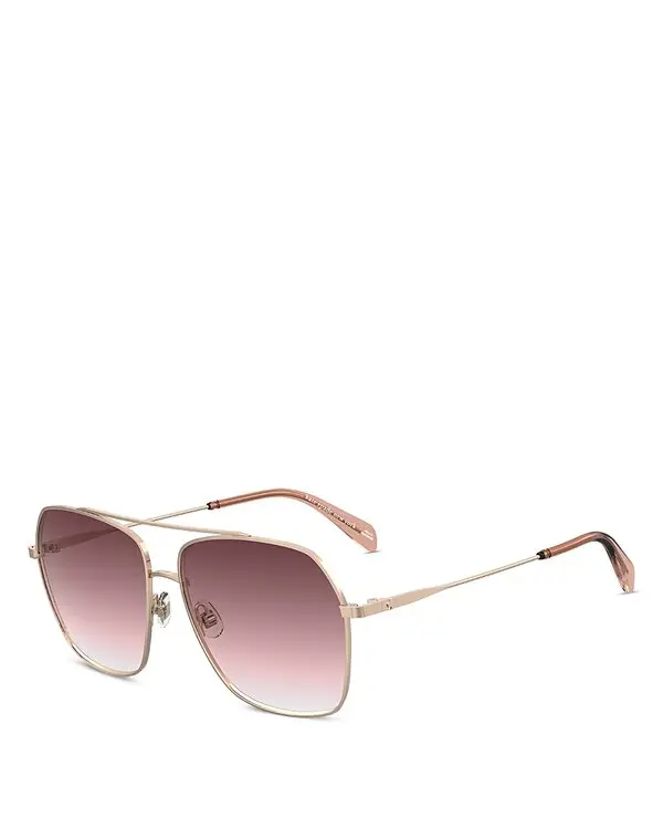 Kate Spade New York Adley Square Sunglasses - Red Gold