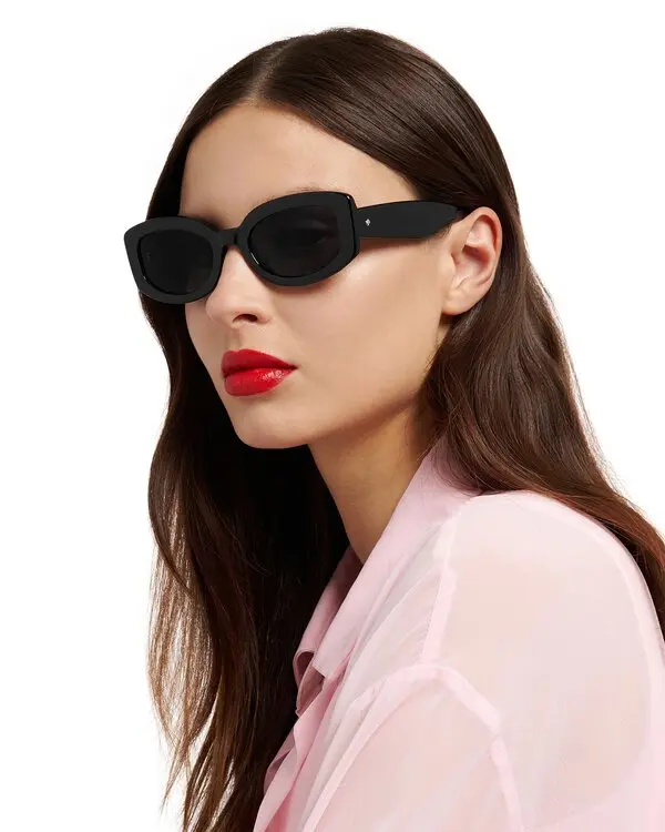 Kate Spade New York Ailey Rectangular Sunglasses - Black
