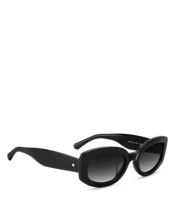Kate Spade New York Ailey Rectangular Sunglasses - Black