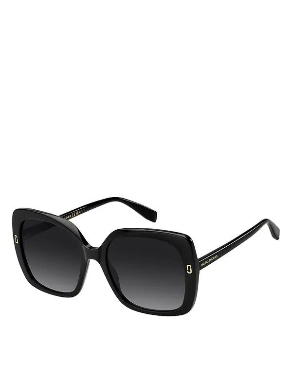 Marc Jacobs Square Sunglasses, 56mm - Black