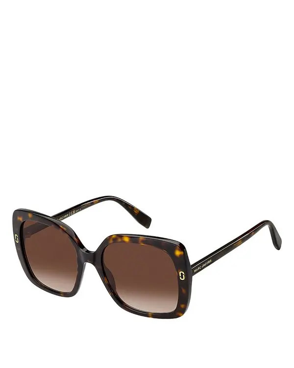 Marc Jacobs Square Sunglasses, 56mm - Havana