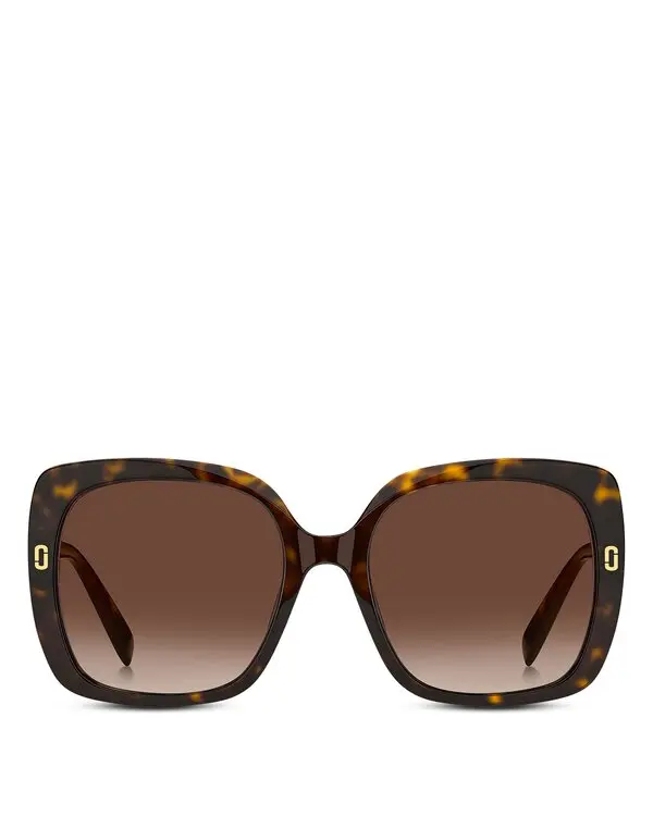 Marc Jacobs Square Sunglasses, 56mm - Havana
