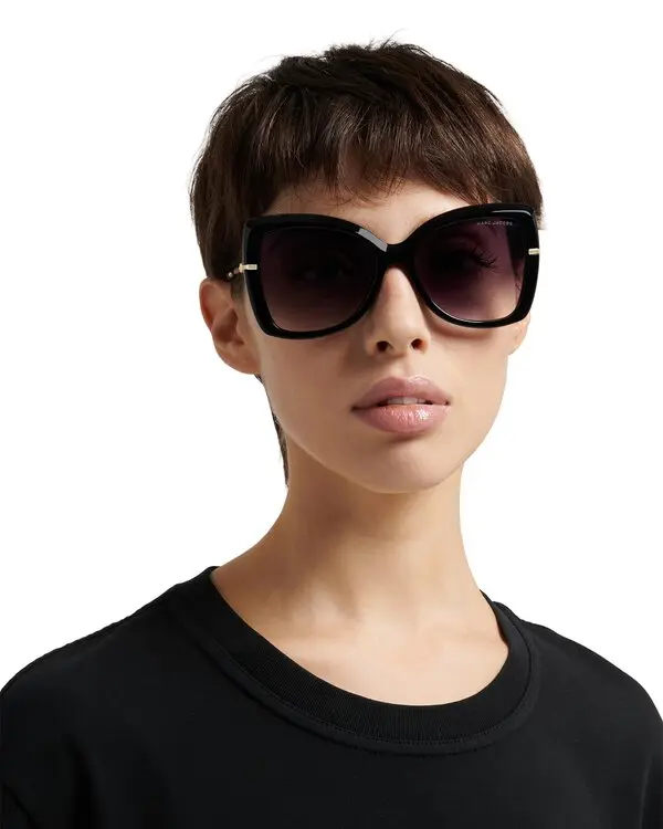 Marc Jacobs Butterfly Sunglasses, 56mm - Black