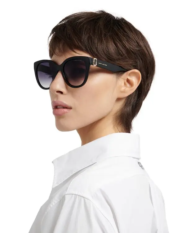 Marc Jacobs Cat Eye Sunglasses, 54mm - Black
