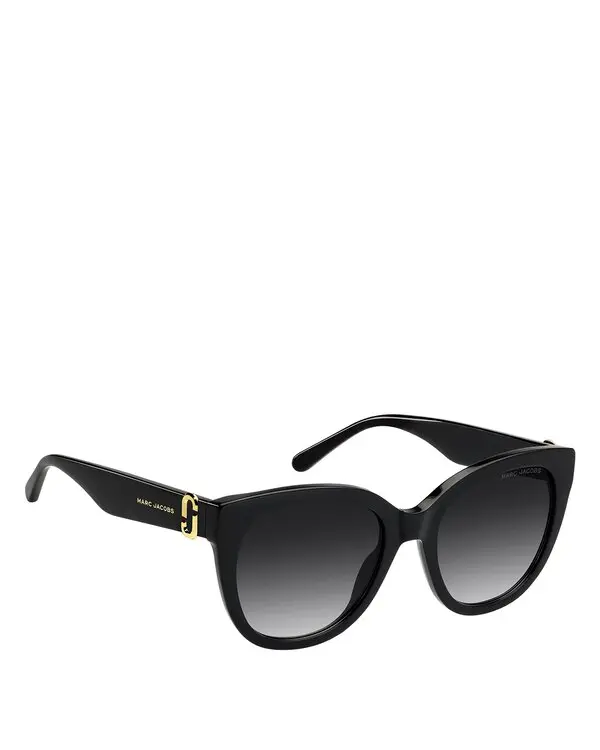 Marc Jacobs Cat Eye Sunglasses, 54mm - Black