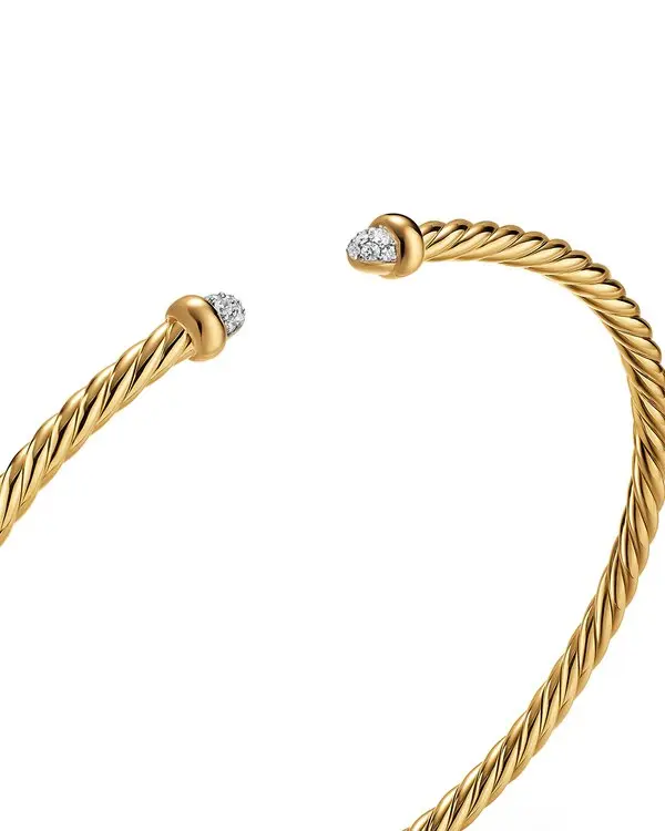 David Yurman Micro Cablespira Flex Bracelet - Gold
