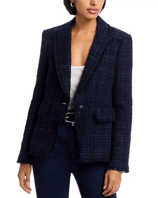 Veronica Beard Cutaway Dickey Jacket - Navy