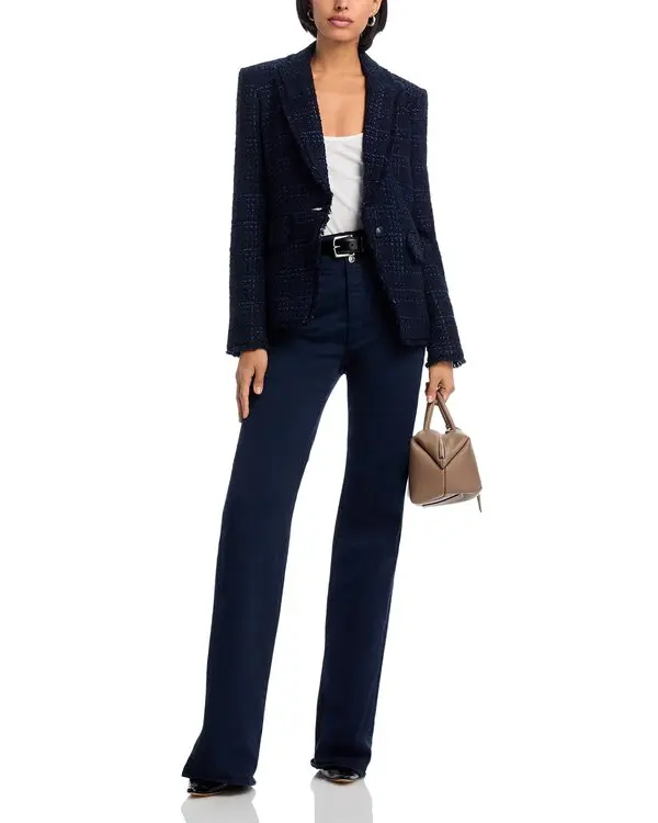 Veronica Beard Cutaway Dickey Jacket - Navy