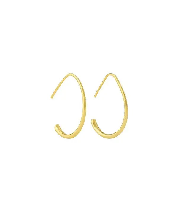 OTTOMAN HANDS Allegra Oval Hoop Earrings - Gold