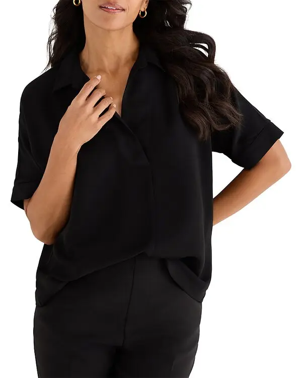 NIC+ZOE Devon Shirt - Black Onyx