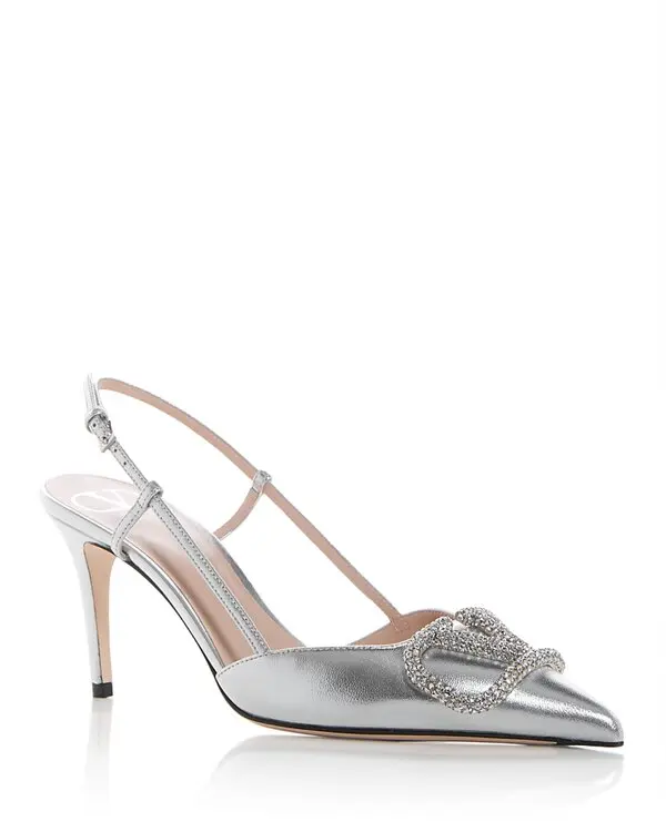 Valentino Garavani Vlogo Glow Slingback Pumps