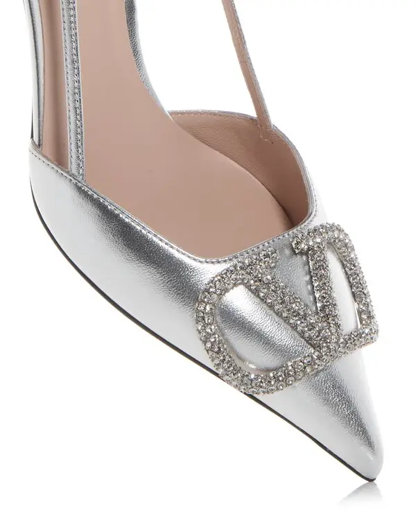 Valentino Garavani Vlogo Glow Slingback Pumps