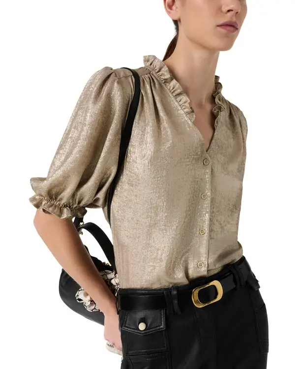 Gerard Darel Ceva Ruffled Shirt