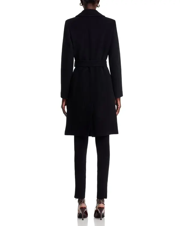 Chiara Boni La Petite Robe Belted Wool Blend Coat