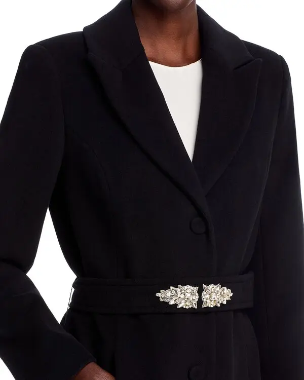 Chiara Boni La Petite Robe Belted Wool Blend Coat