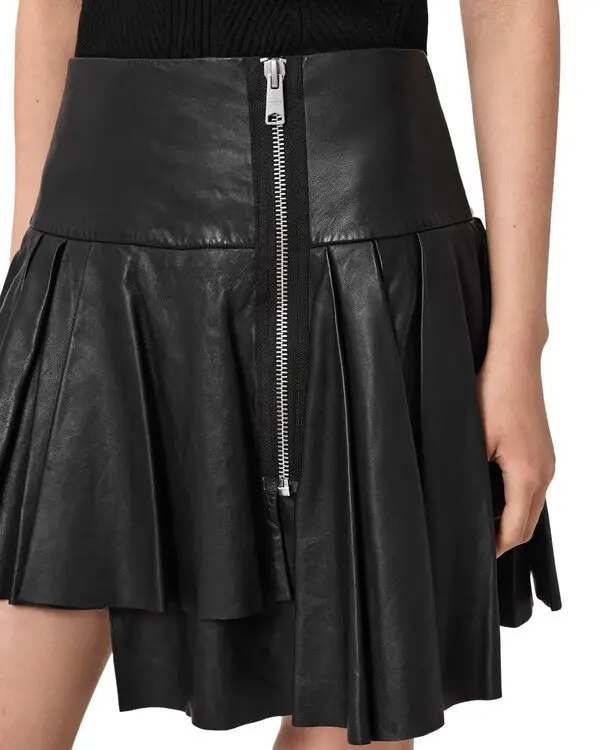 ALLSAINTS Irina Lea Leather Skirt