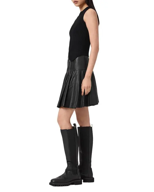ALLSAINTS Irina Lea Leather Skirt