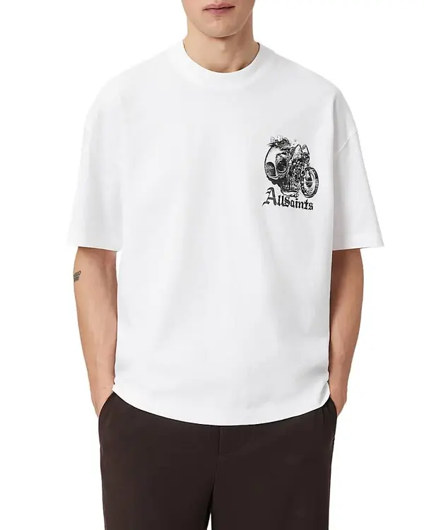 ALLSAINTS Panhead Logo Graphic Tee - Optic White
