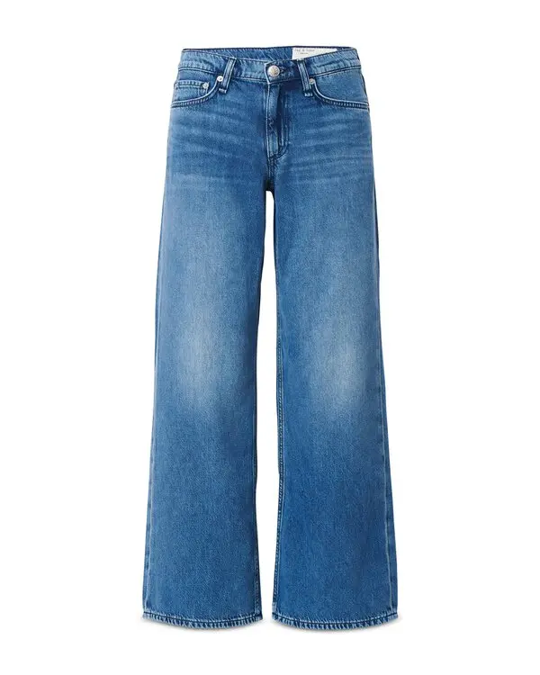 Rag & Bone Saige Mid Rise Straight Leg Ankle Jeans