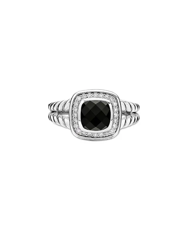 David Yurman Petite Albion Ring - Black Onyx