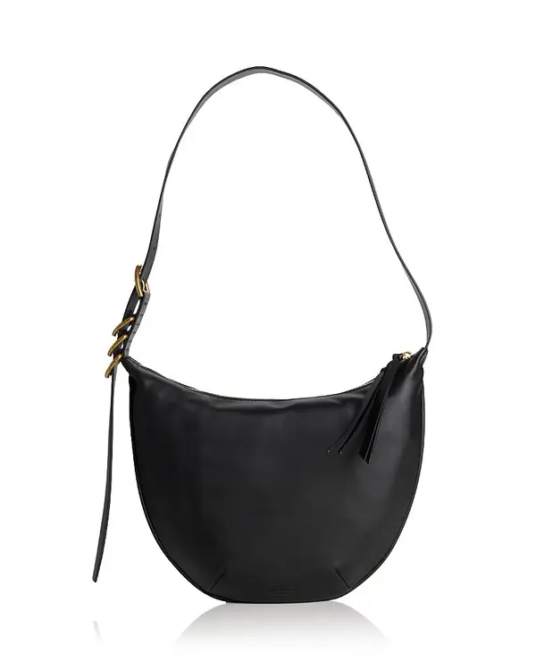 Rag & Bone Mercer Medium Leather Hobo Bag - Black