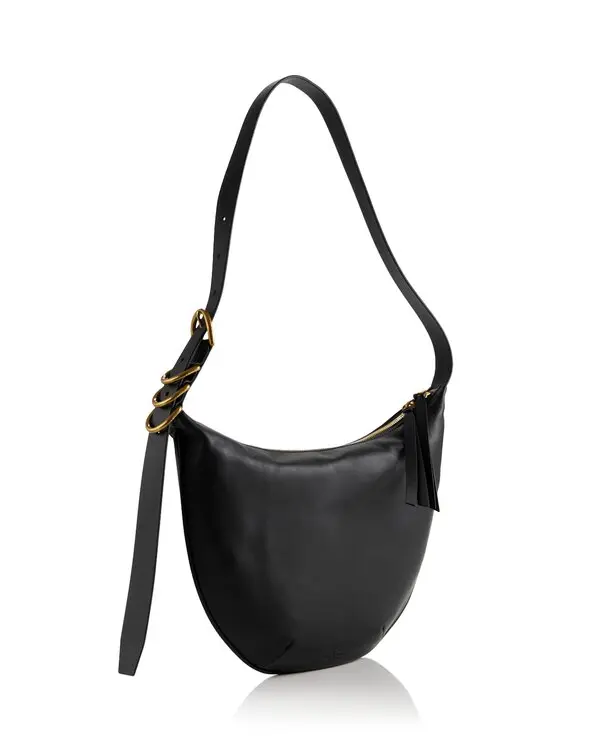 Rag & Bone Mercer Medium Leather Hobo Bag - Black