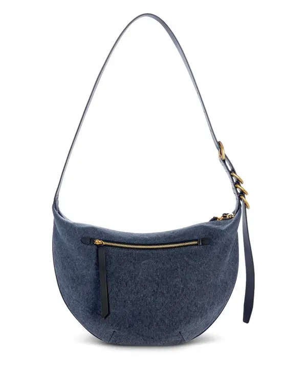 Rag & Bone Mercer Medium Canvas Hobo Bag - Midnight