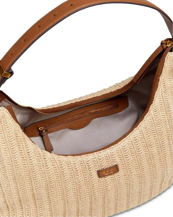Rag & Bone Hudson Large Paper Straw Hobo Bag