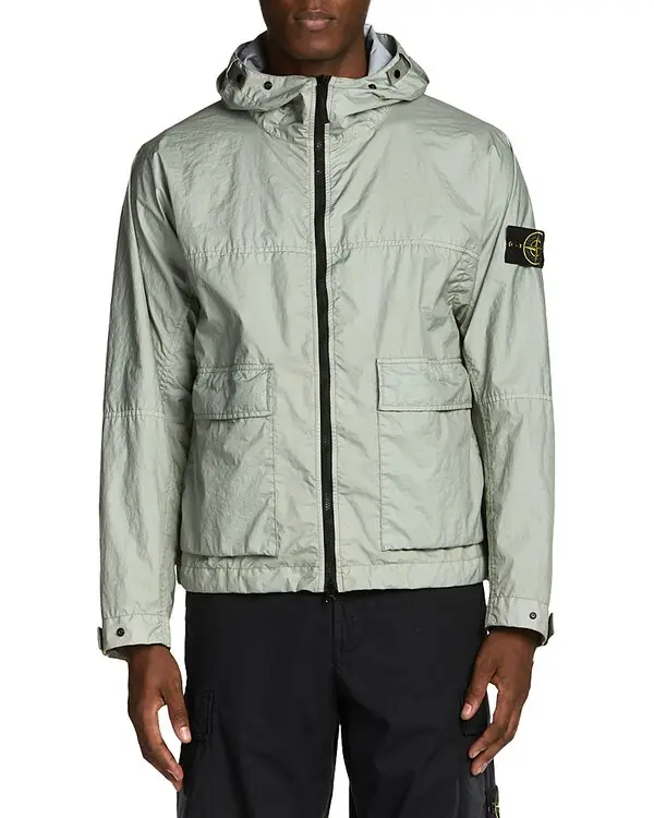 Stone Island Capospalla Zip Hooded Jacket - Sage