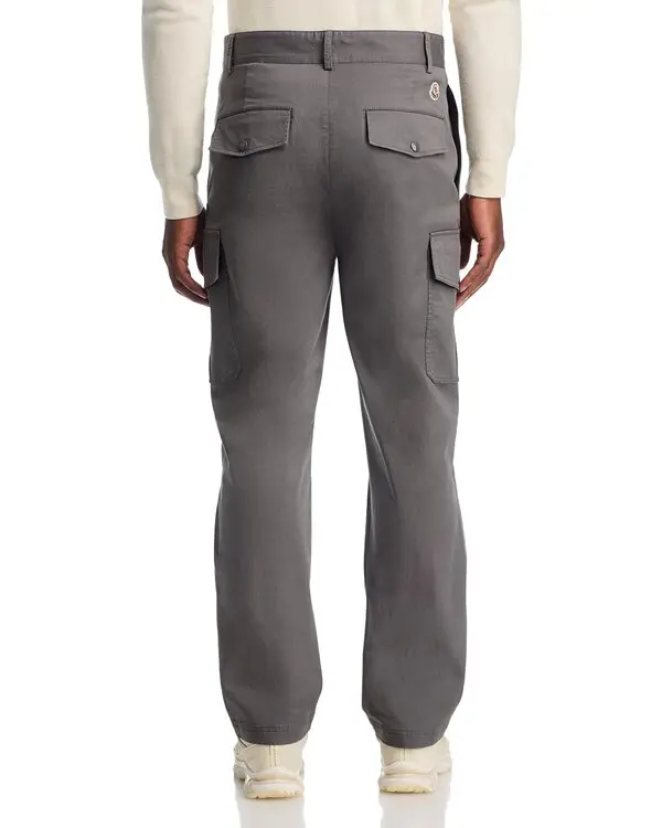 Moncler Cargo Cotton-blend Gabardine Pants - Dark Grey