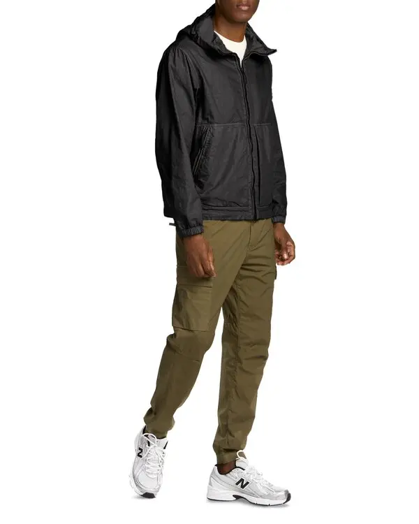 Stone Island Capospalla Zip Hooded Jacket - Black