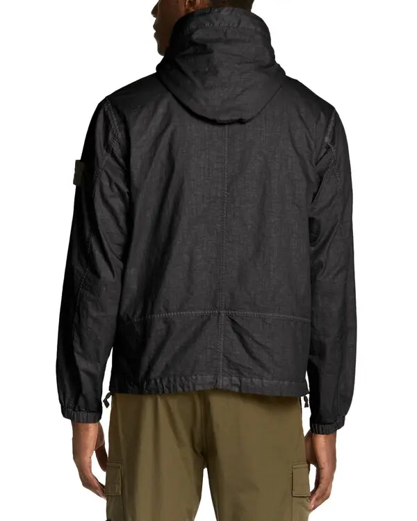 Stone Island Capospalla Zip Hooded Jacket - Black