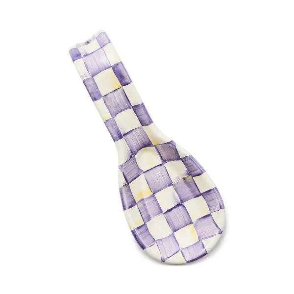 MACKENZIE-CHILDS Check Spoon Rest - Violet