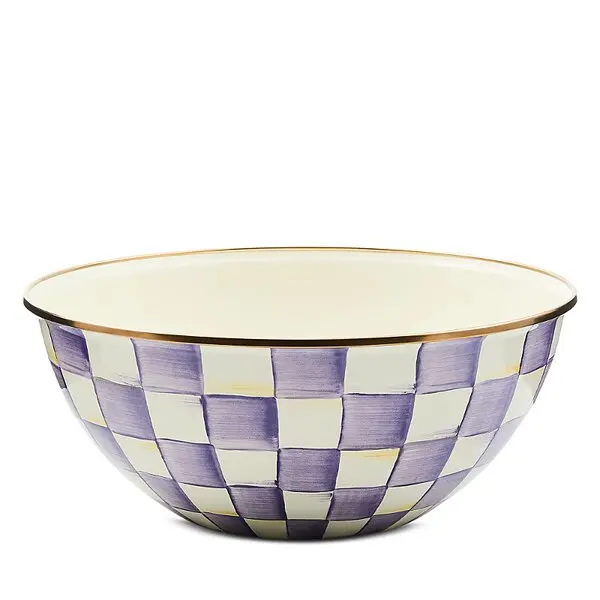 MACKENZIE-CHILDS Check Large Everyday Bowl - Violet