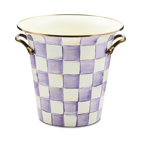 MACKENZIE-CHILDS Check Wine Cooler - Violet