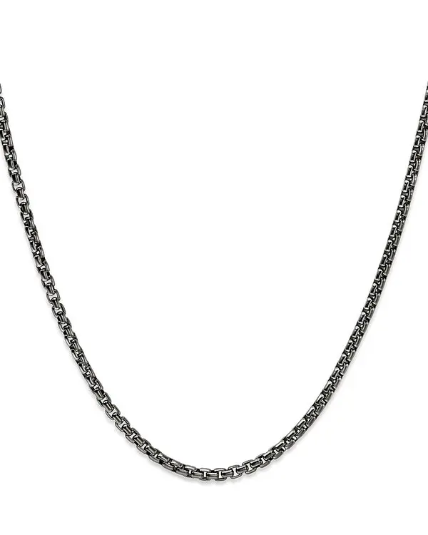 John Hardy Sterling Darkened Chain Necklace - Silver