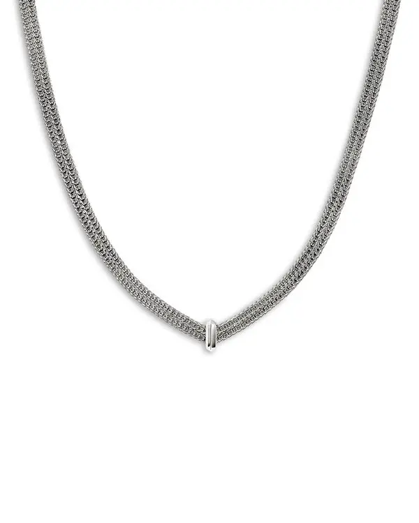 John Hardy Sterling Diamond Icon Link Necklace - Silver