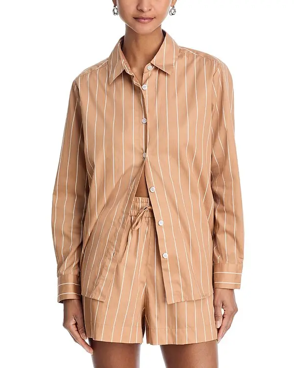 French Connection Alexis Poplin Fine Line Shirt