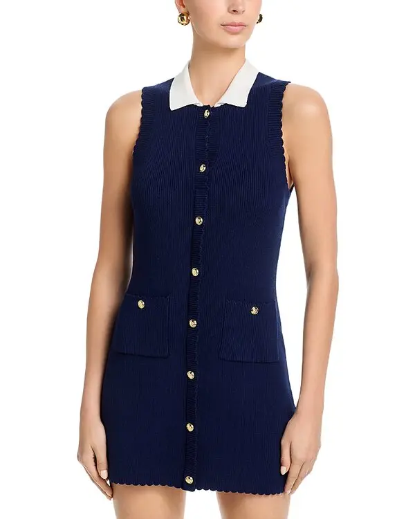 French Connection Bennet Rib Knit Contrast Dress