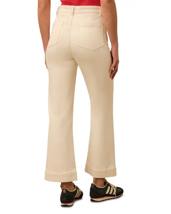 Faherty Brand Stretch Terry Patch Pocket Ankle Pants - Egret