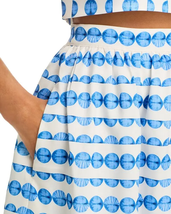 French Connection Structured Taffeta Midi Skirt