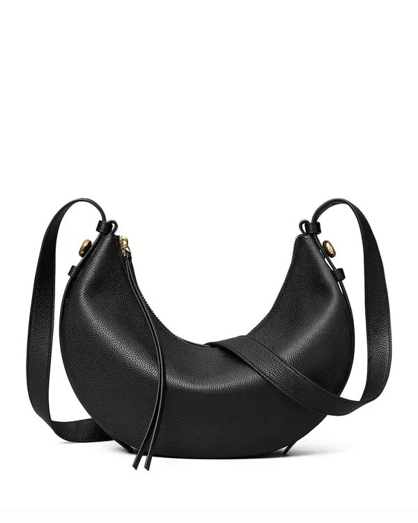 Tory Burch Romy Crescent Shoulder Bag - Black