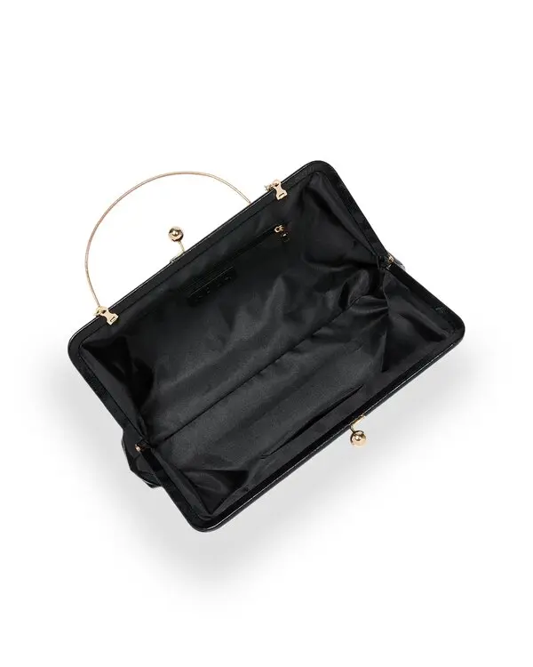 Aqua Coin Purse Clutch - Glazed Black