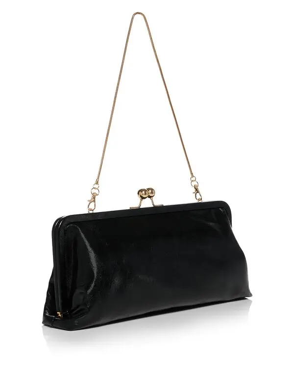Aqua Coin Purse Clutch - Glazed Black
