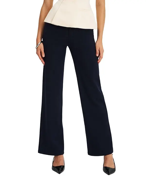 MISS CIRCLE Yanin Low-rise Straight Leg Pants - Navy
