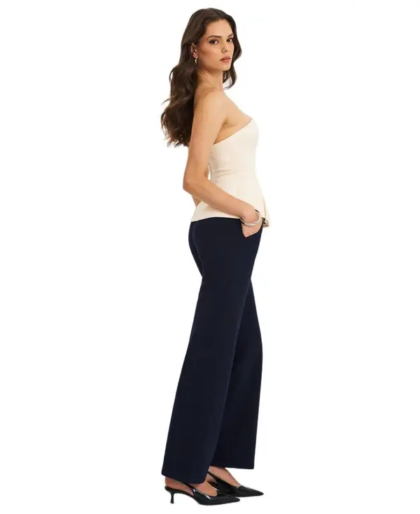 MISS CIRCLE NEW YORK Yanin Low-rise Straight-leg Trousers